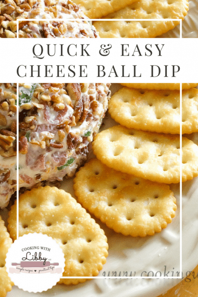 Cheese Ball Dip {A Quick and Easy Appetizer} | Cooking With Libby