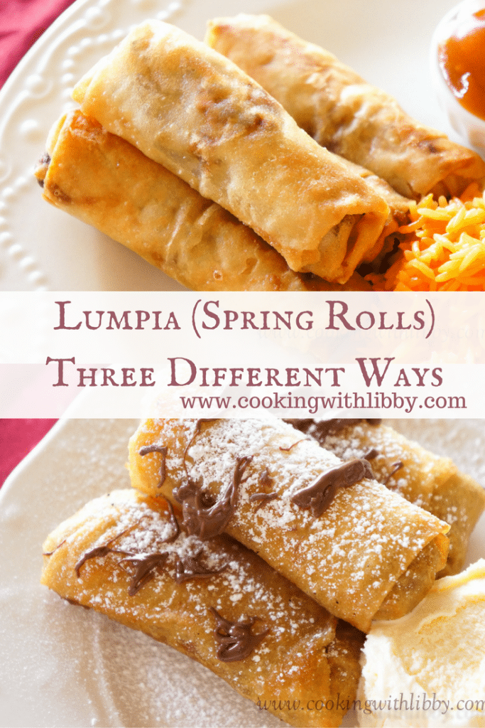 Lumpia-Spring Rolls (3 Different Ways) | Cooking With Libby