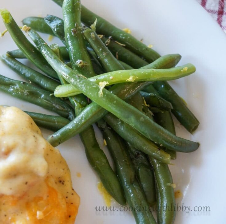 Lemon and Olive Oil Green Beans | Cooking With Libby