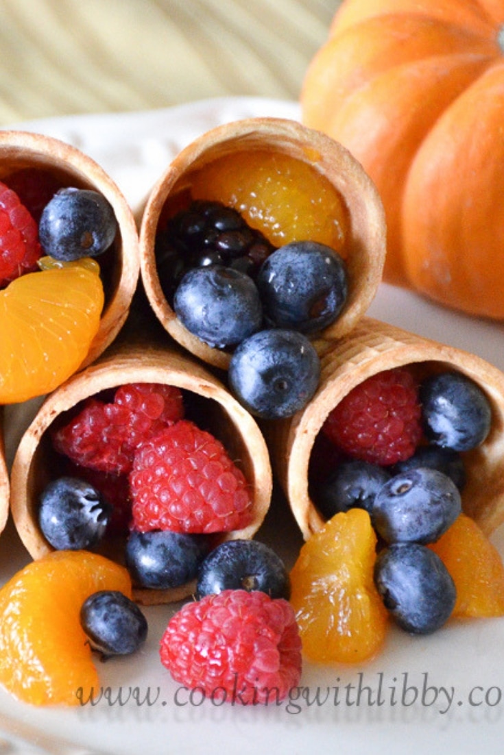 Fruit Cornucopias | Cooking With Libby
